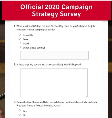 Trump Campaign Poll, Yes, We’re on the List | Checks & Balances